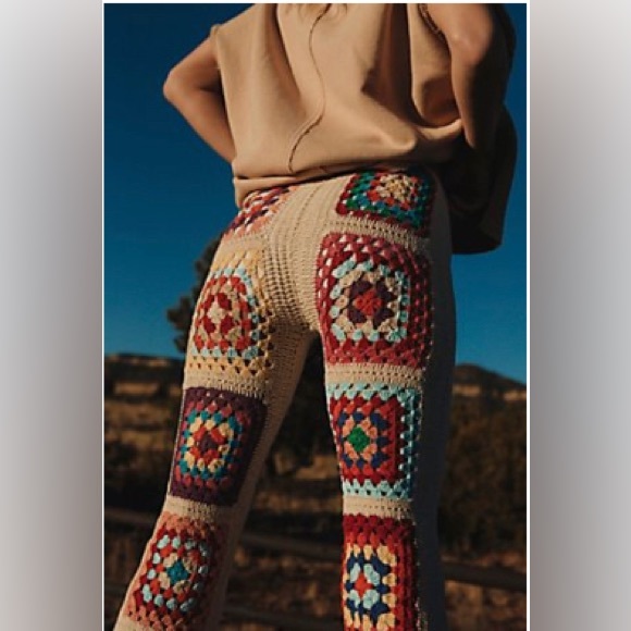 Free People | Jeans | Fp Crochet Flares Small | Poshmark